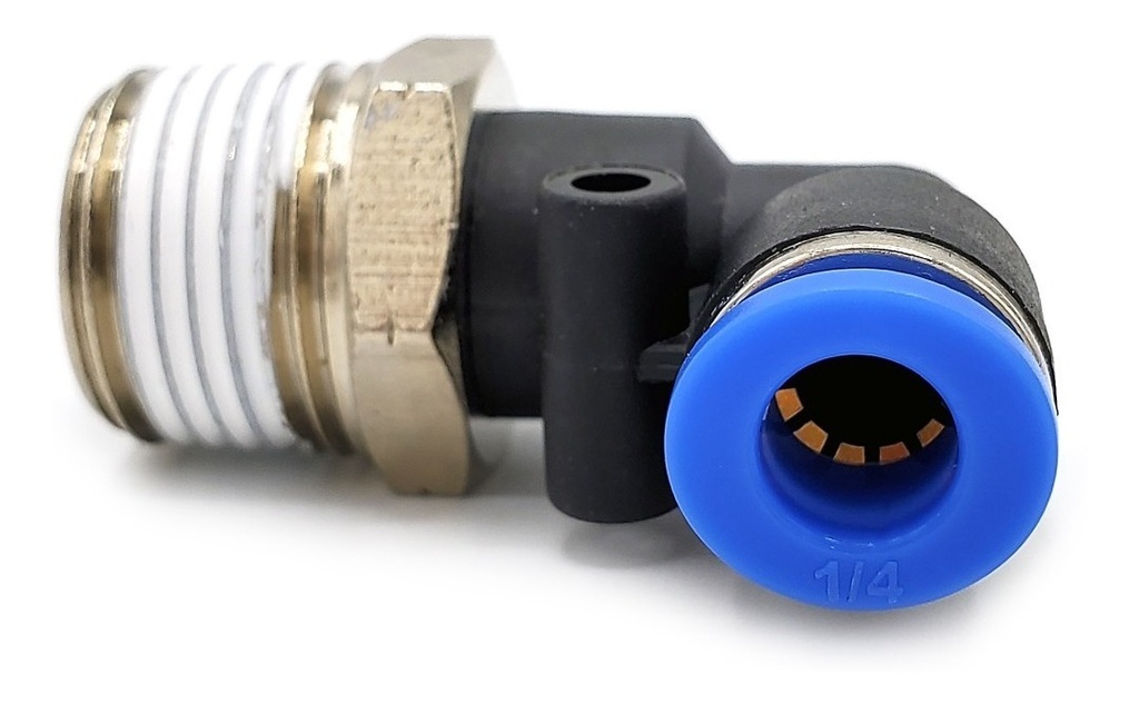 5 Pz De Conector/racor Rápido Neumático Codo 3/8 Npt X 1/4 | Instrutek