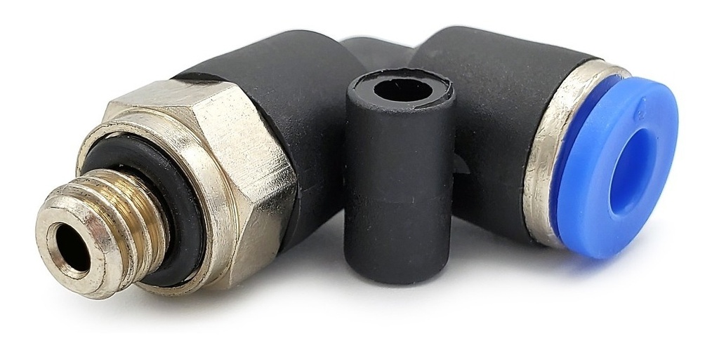 10 Pz De Conector/racor Rápido Neumático Codo M5 X 4mm | Instrutek
