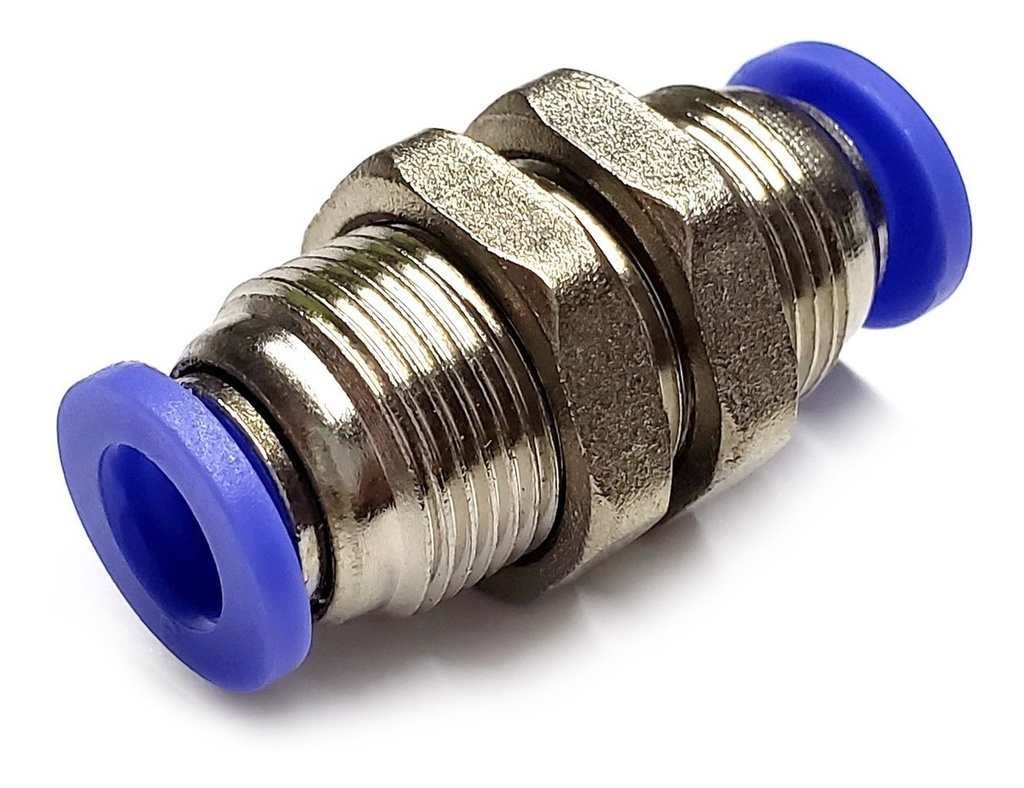 5 Pz De Pasamuro Conexión Rápida Neumático Recto 6mm | Instrutek