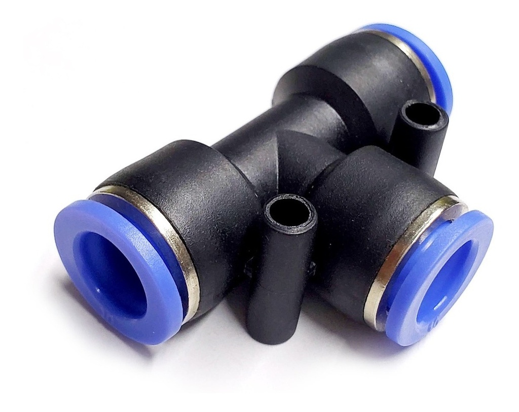 5 Pz Racor Unión Neumático En Tee 10mm | Instrutek