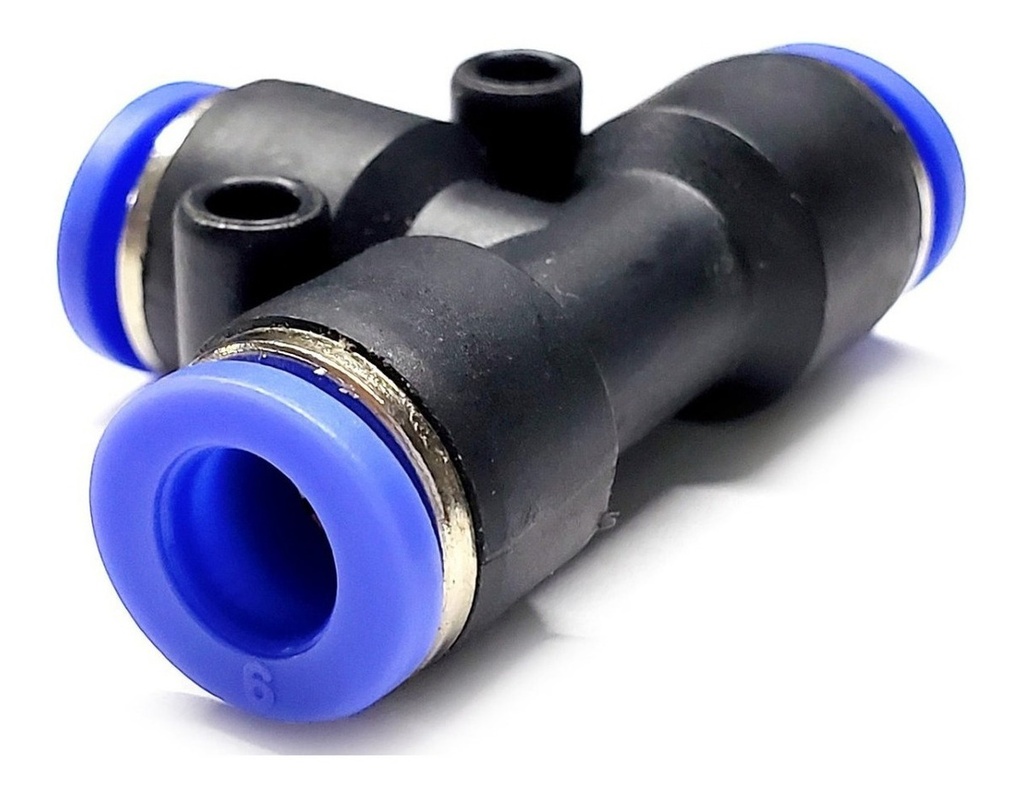 5 Pz Racor Unión Neumático En Tee 6mm | Instrutek