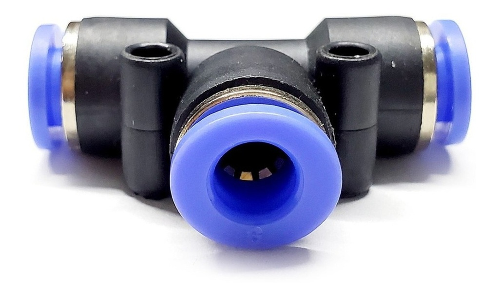 5 Pz Racor Unión Neumático En Tee 6mm | Instrutek