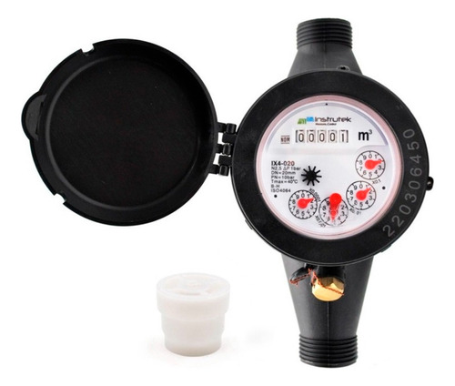 Medidor De Agua Certificado De 3/4 Con Check Anti-retorno | Instrutek
