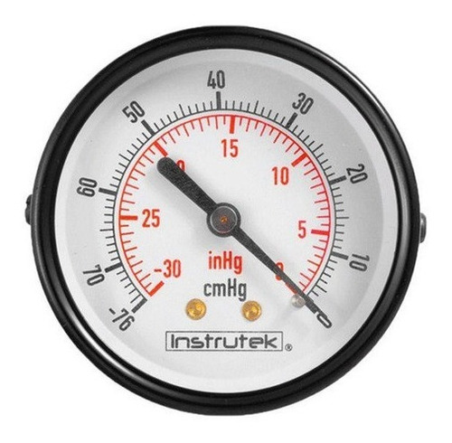 Vacuómetro 2.5", estándar, 1/4" NPT, posterior, 30 Vac inHg-cmHg ...