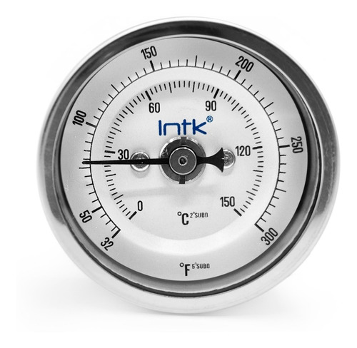 Termómetro Horno 2 PLG 32 A 300°f Vástago 2.5, Rosca 1/4 | Instrutek