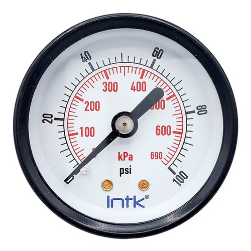 Manómetro Para Compresor Carátula 2, 100 Psi (aire, Gas) | Instrutek